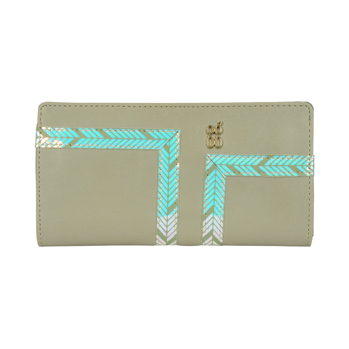 Dovn Green Large Two Fold Wallets