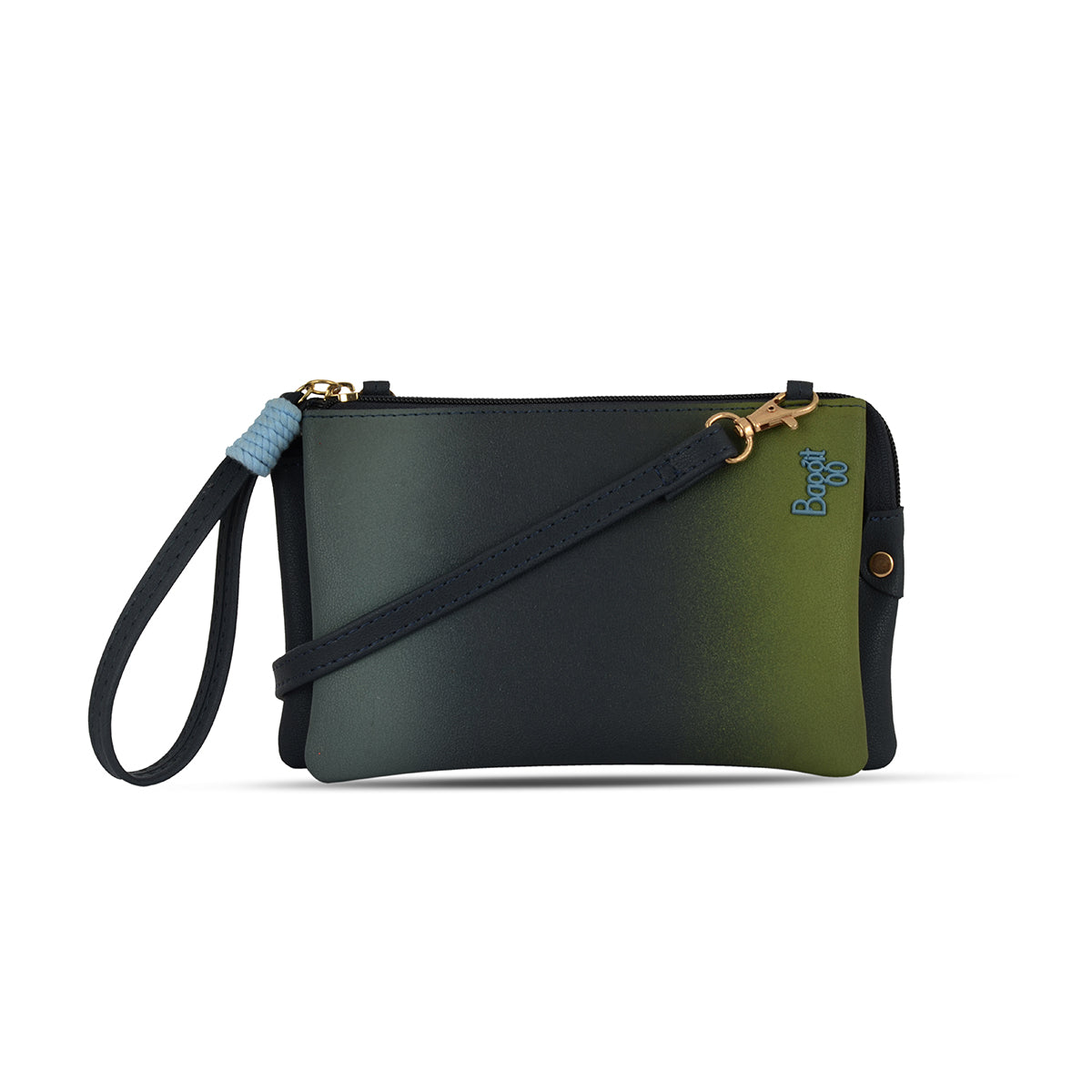 Shuffle Blue Large Satchel Sling Bag