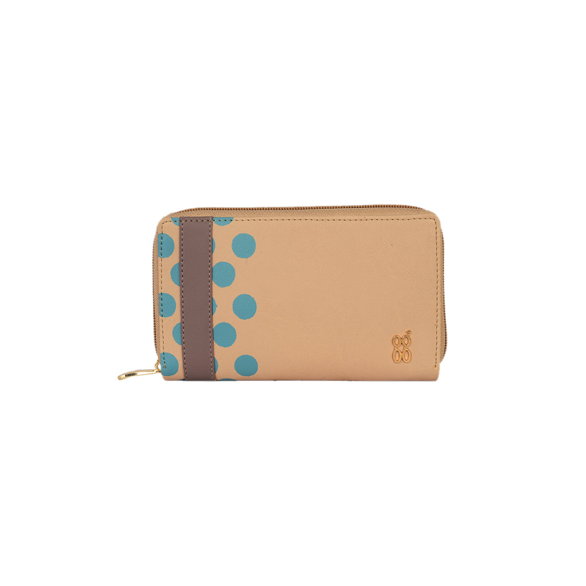 Loki Beige Medium Ziparound Wallet
