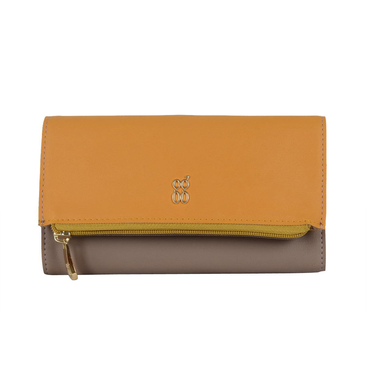 Bess Beige Large Three Fold wallets